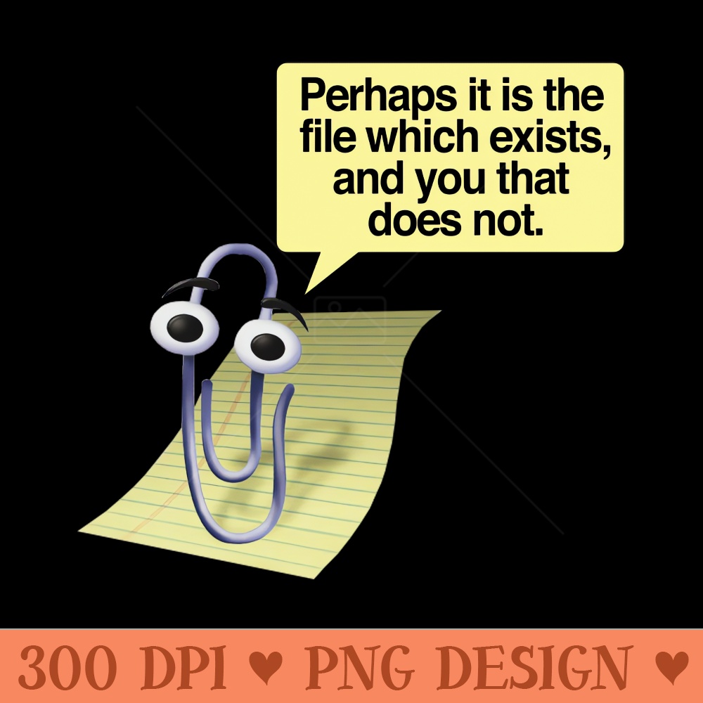 Retro 9ss Microsoft Clippy Perhaps it is the file which exis | Inspire ...