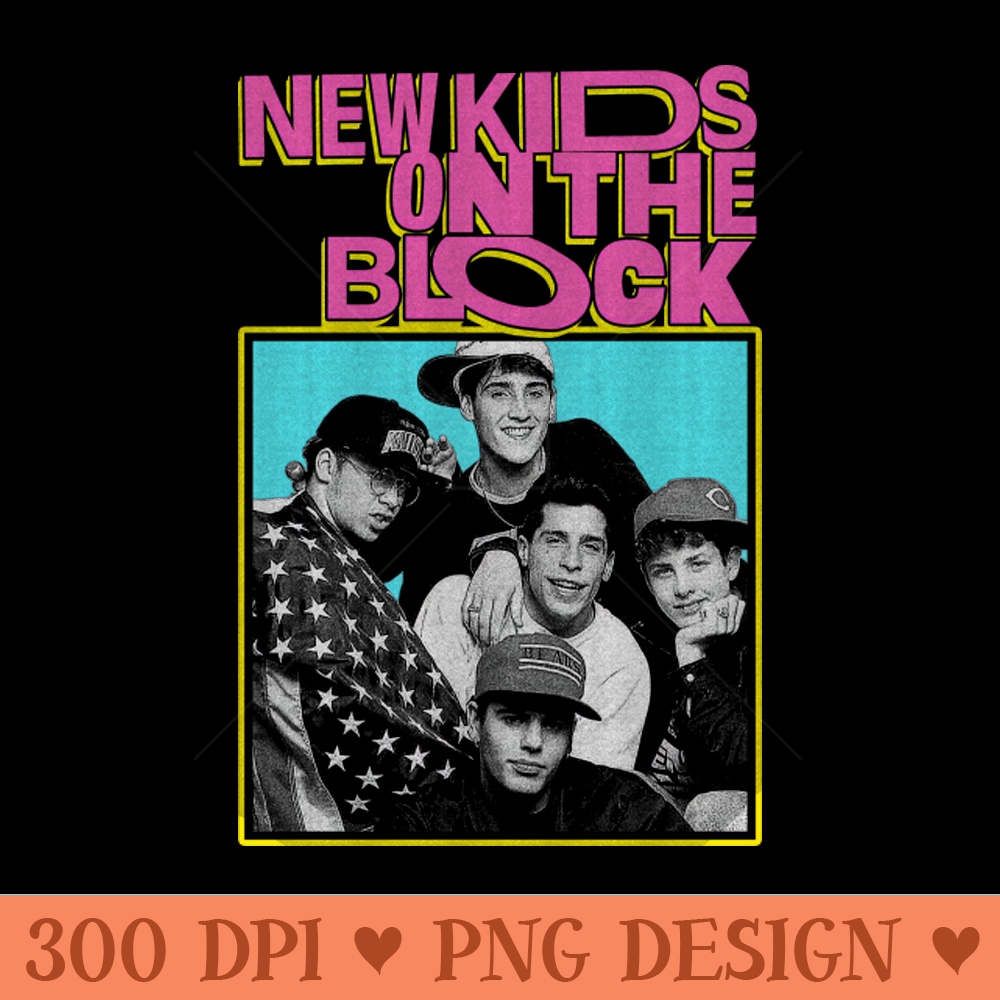 Vintage NKOTB Band Music - Download PNG Graphic | Inspire Uplift