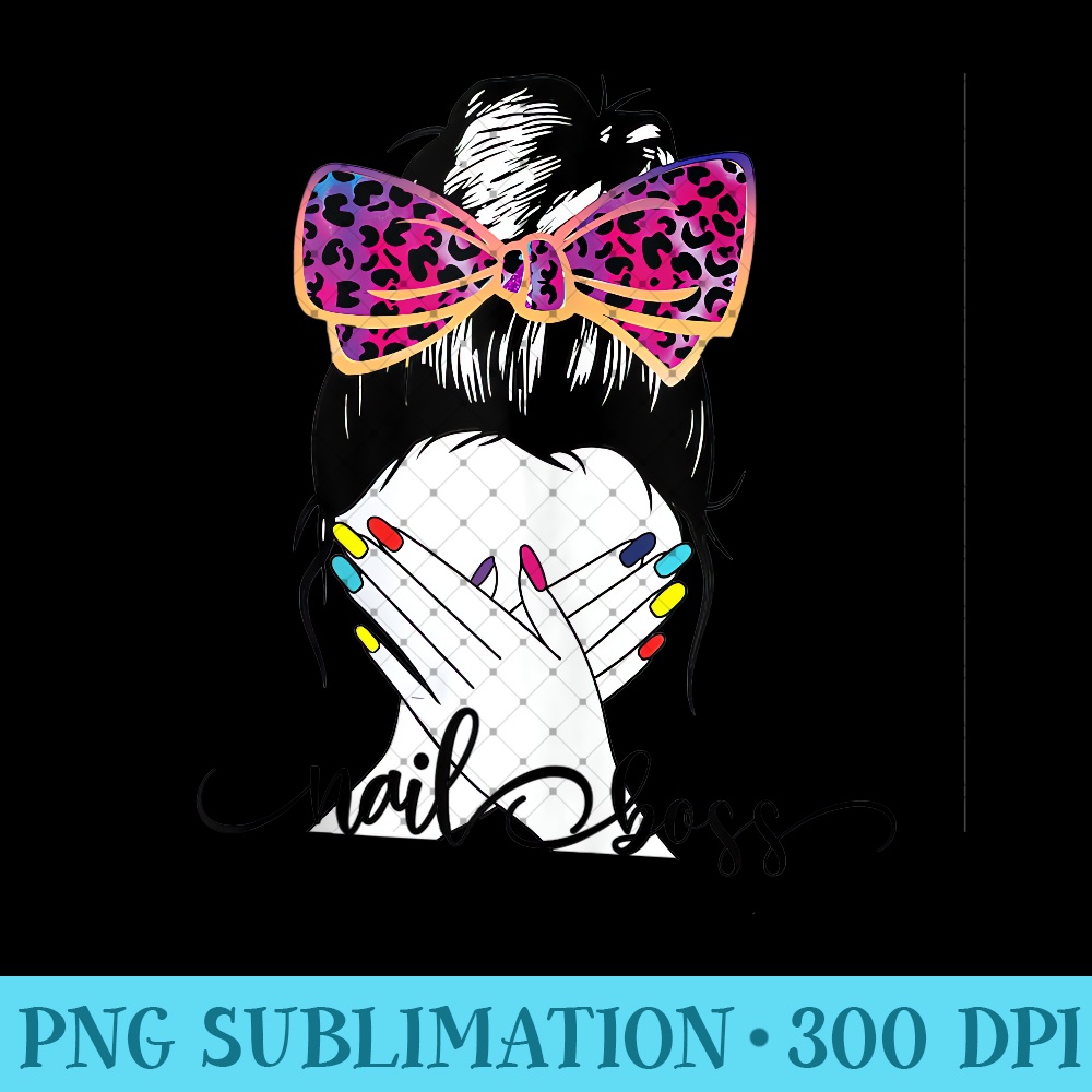 Nail Boss Messy Bun Nail Technician Manicurist Nail Polish - | Inspire ...