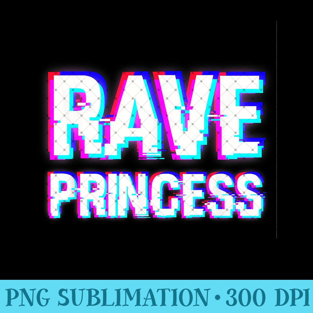 Music EDM Techno Rave Princess - Printable PNG Images | Inspire Uplift