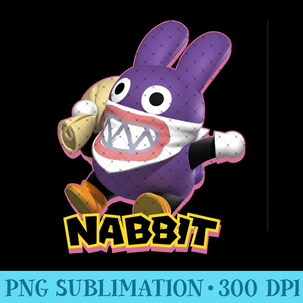 Super Mario Nabbit Action Pose Portrait Logo - Unique Sublim | Inspire ...