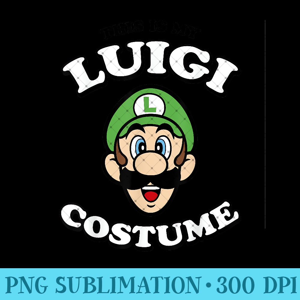 Nintendo Super Mario My Luigi Graphic T- - Sublimation PNG D | Inspire ...