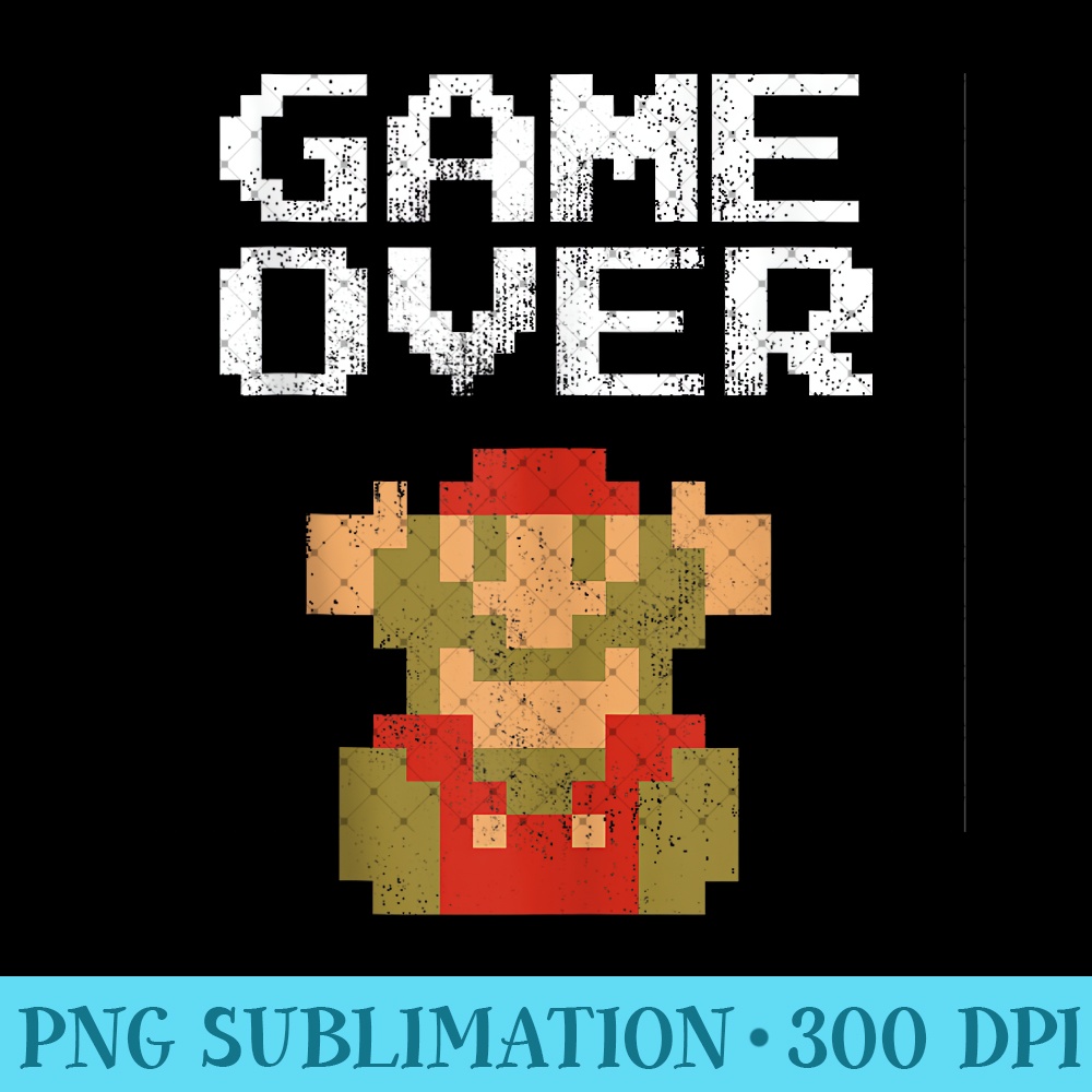 Super Mario Classic Game Over Mario Fall - PNG Download | Inspire Uplift
