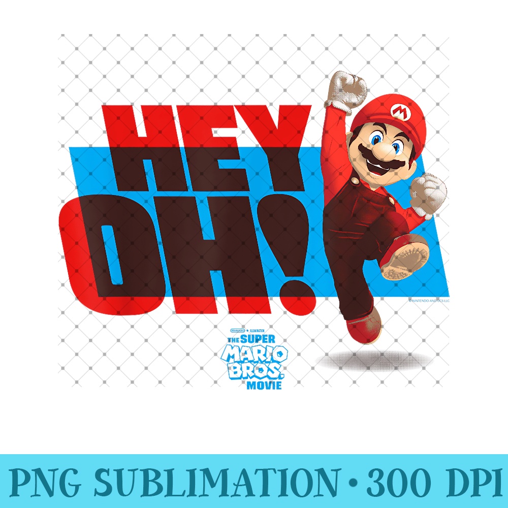 The Super Mario Bros. Movie Super Mario Hey Oh! - Sublimatio | Inspire ...