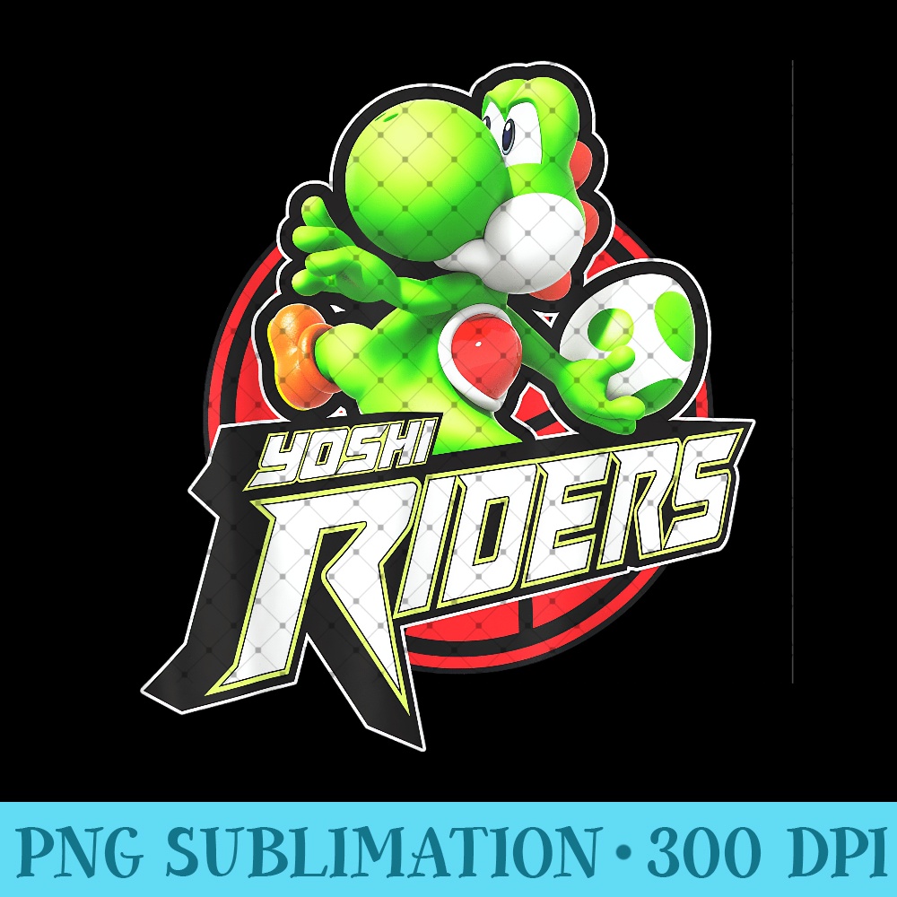 Super Mario Yoshi Riders Logo - PNG design downloads - Inspire Uplift