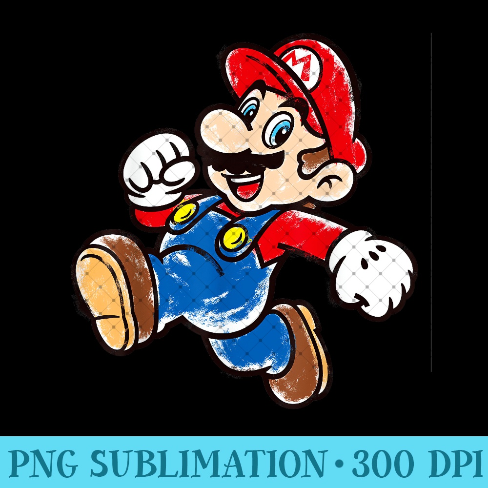Super Mario Marker Fill Mario Portrait - PNG design assets | Inspire Uplift