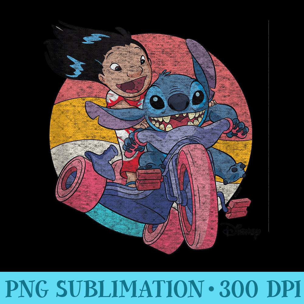 Lilo And Stitch - Stitch Wheels - Exclusive PNG designs | Inspire Uplift