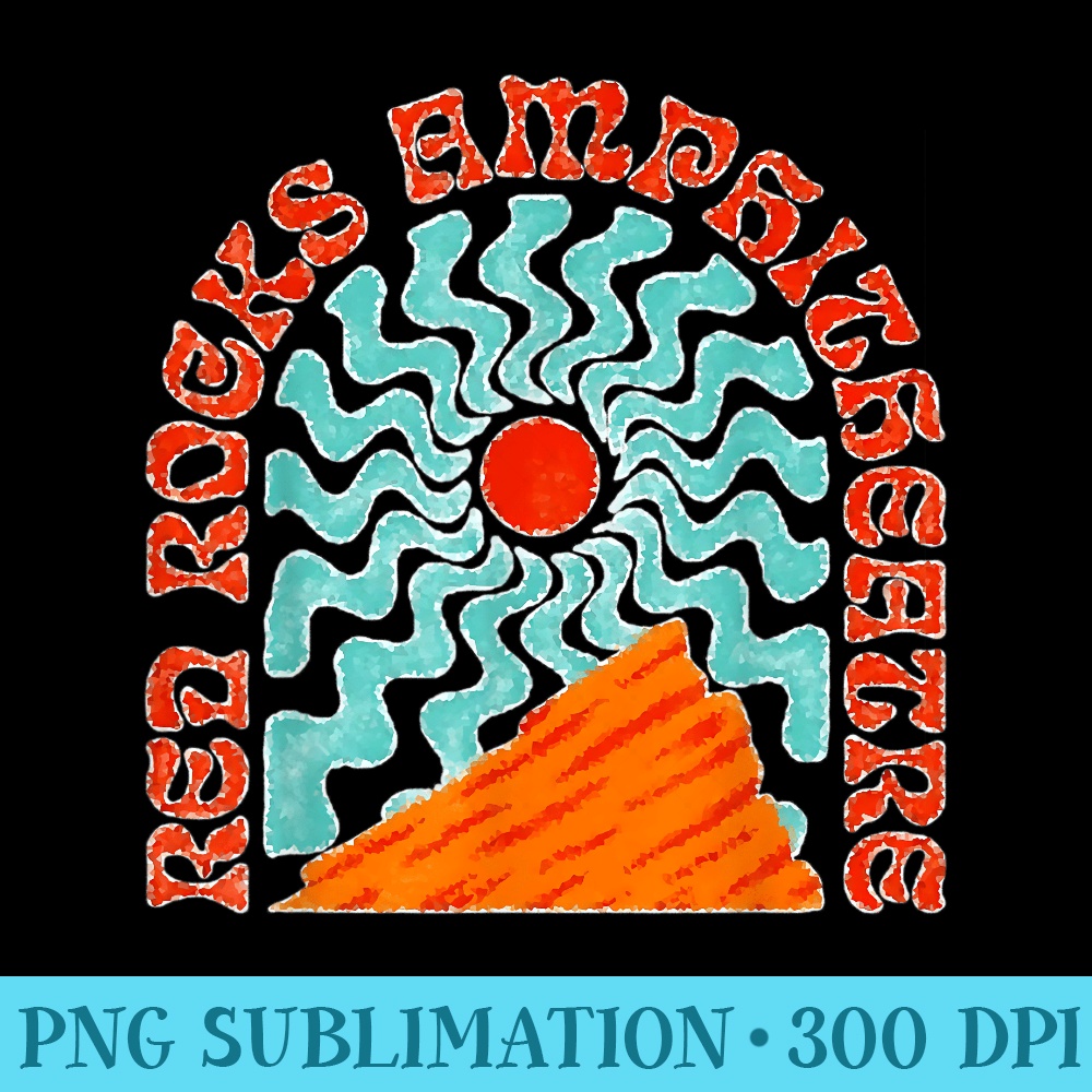 Red Rocks Amphitheater Colorado Hippie Poster - Unique Subli | Inspire ...