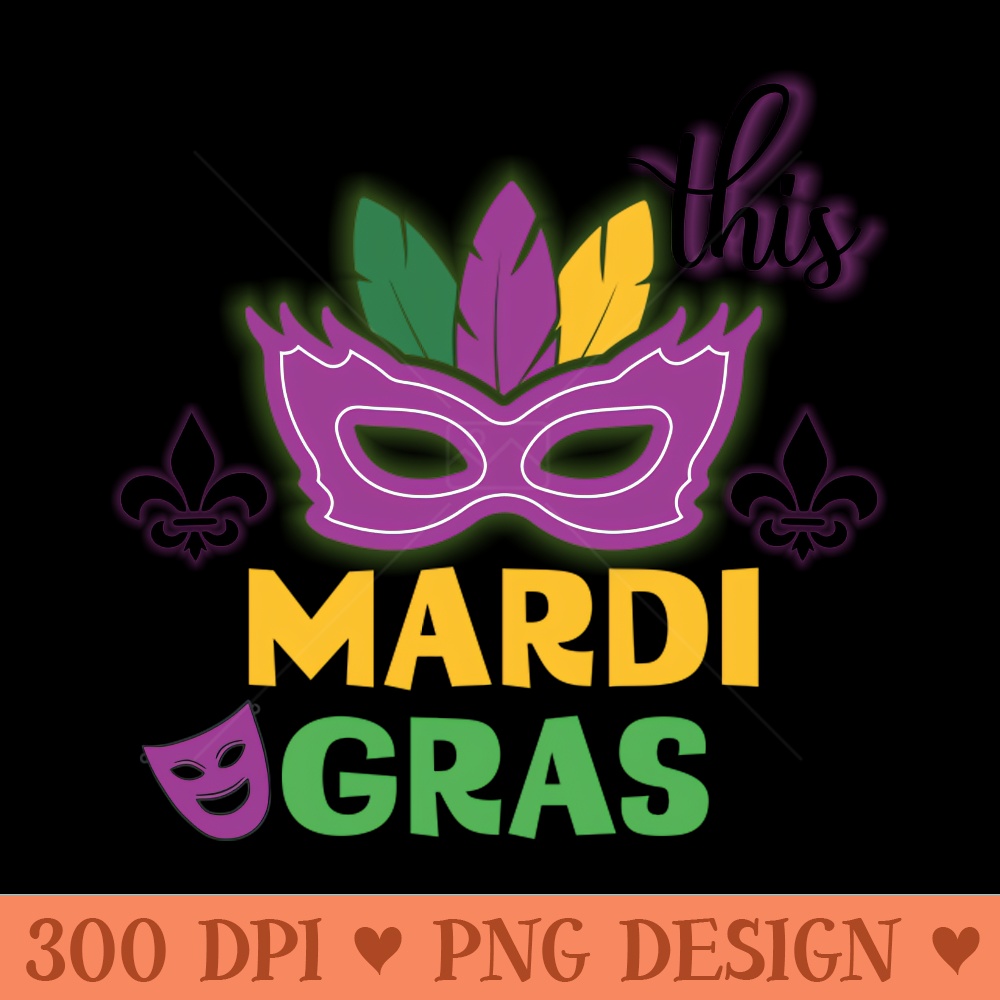 Mardi Gras Carnival Parade - Sublimation templates PNG | Inspire Uplift