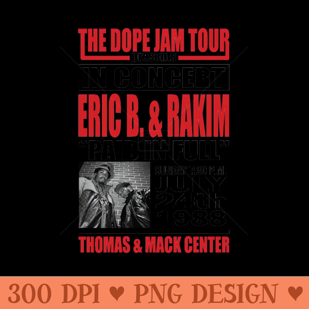 The Dope Jam Tour - PNG Art Files | Inspire Uplift
