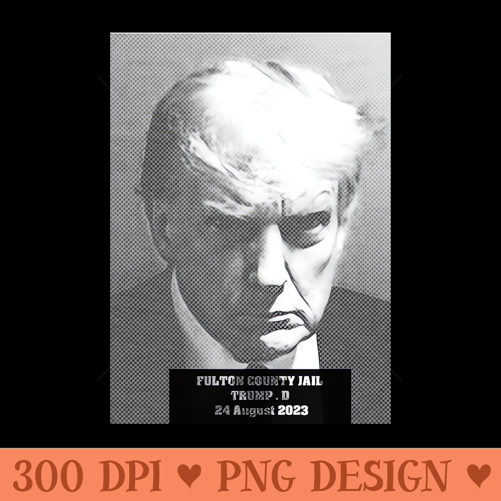 Donald Trump Mugshot - Exclusive PNG designs | Inspire Uplift