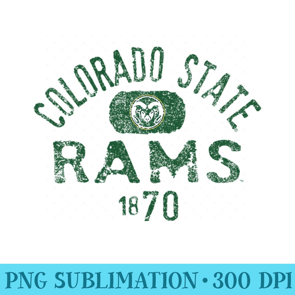 Colorado State Rams 1870 Vintage Logo - Ready To Print PNG D | Inspire ...