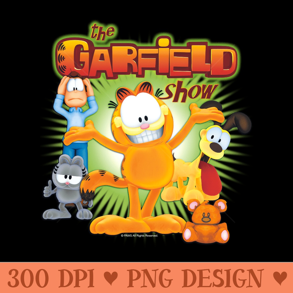 Garfield The Garfield Show - PNG Prints | Inspire Uplift