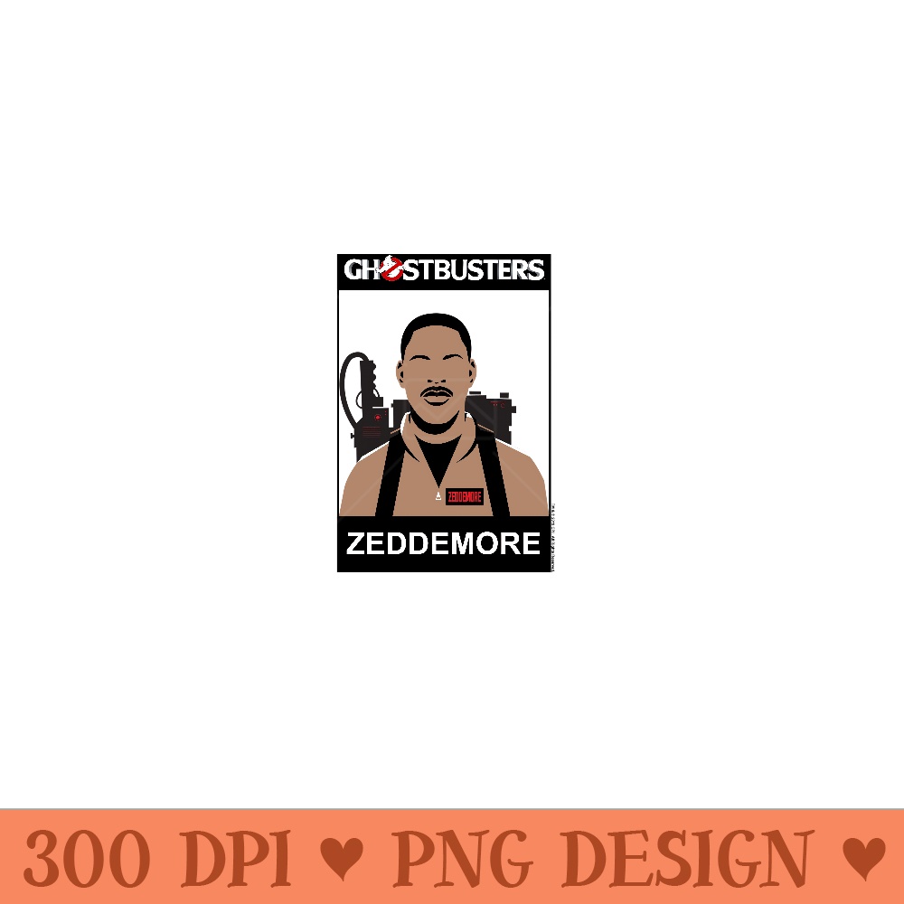 Ghostbusters Zeddemore Name Portrait - PNG Templates | Inspire Uplift