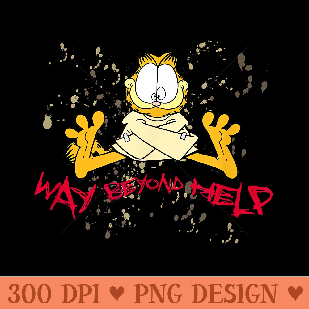 Garfield Way Beyond Help - PNG design assets | Inspire Uplift