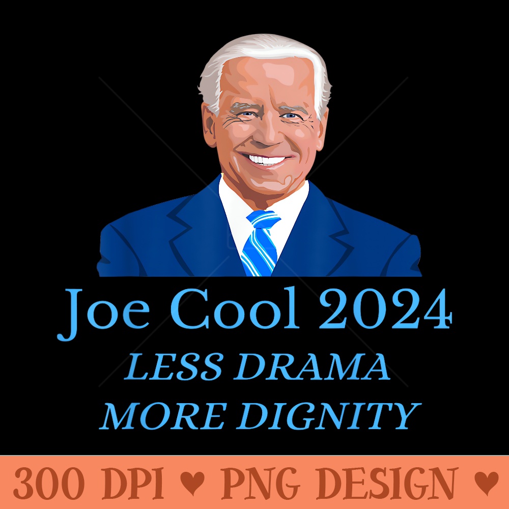 Joe Cool 2024, Less Drama, More Dignity Joe Biden - High Qua | Inspire ...