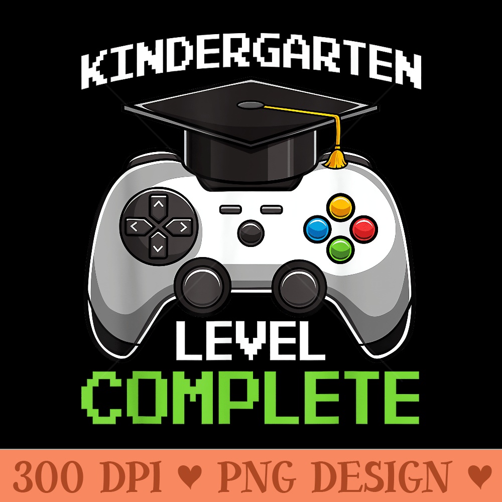 Kindergarten Level Complete Graduation Video Gamer - Printab | Inspire ...