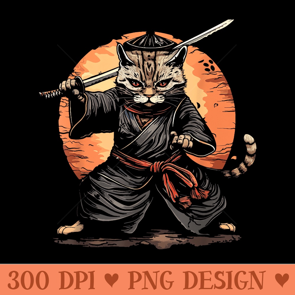 Kawaii Graphic Japanese Anime Manga Samurai Ninja Cat - Read | Inspire ...