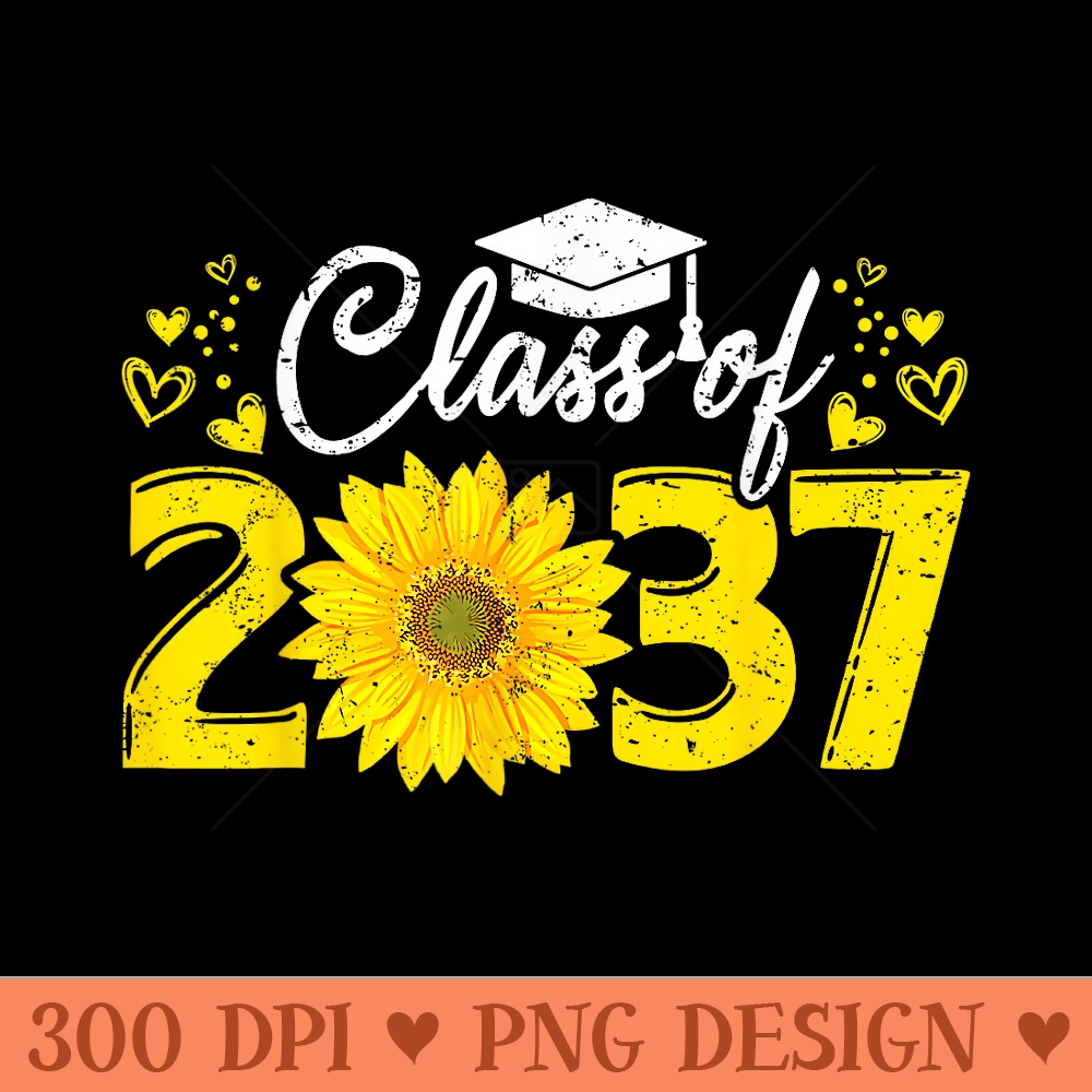 Class Of 2037 Grow With Me Kindergarten Graduation Sunflower | Inspire ...