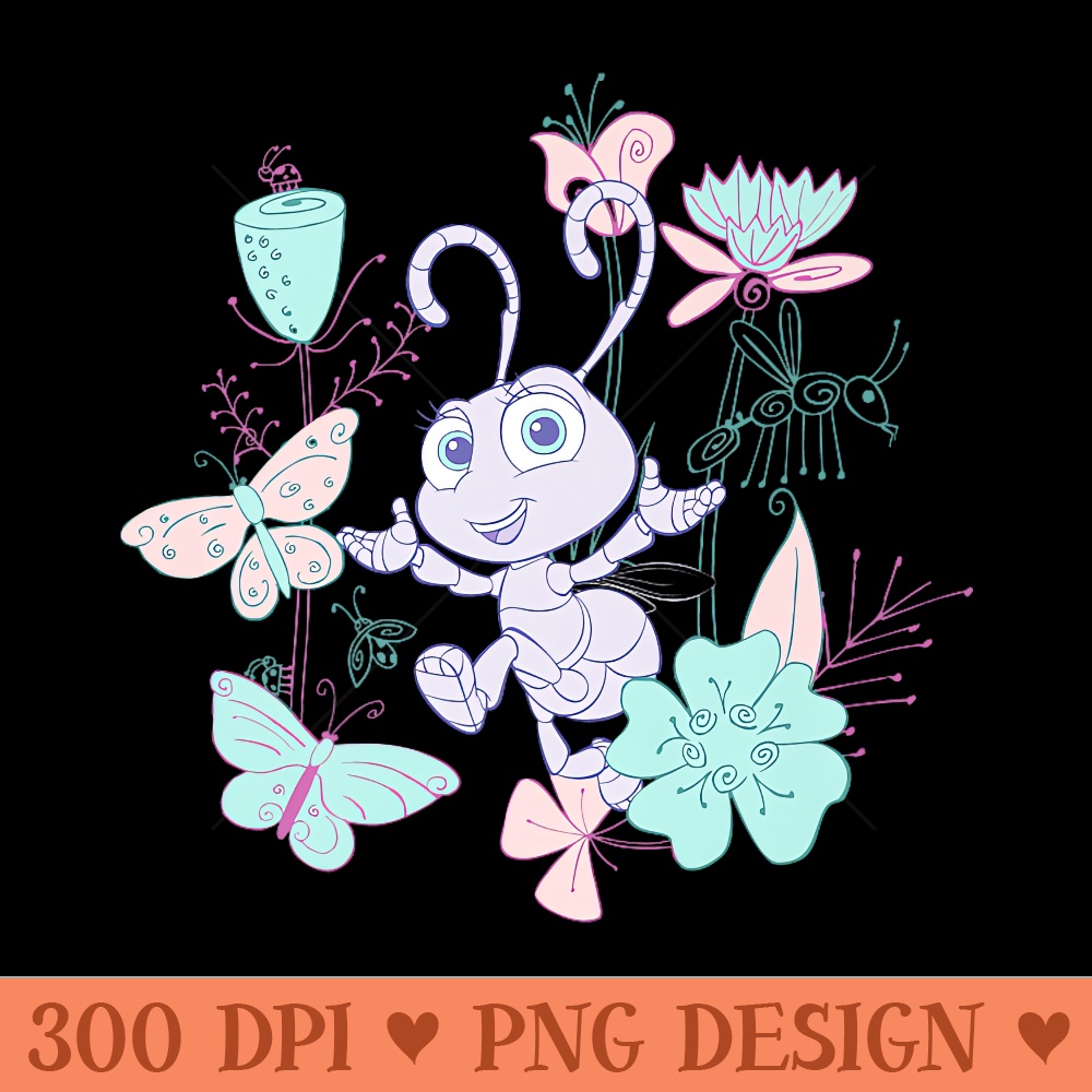 Disney Pixar A Bugs Life Princess Dot Cute Pastel Art Line P | Inspire ...