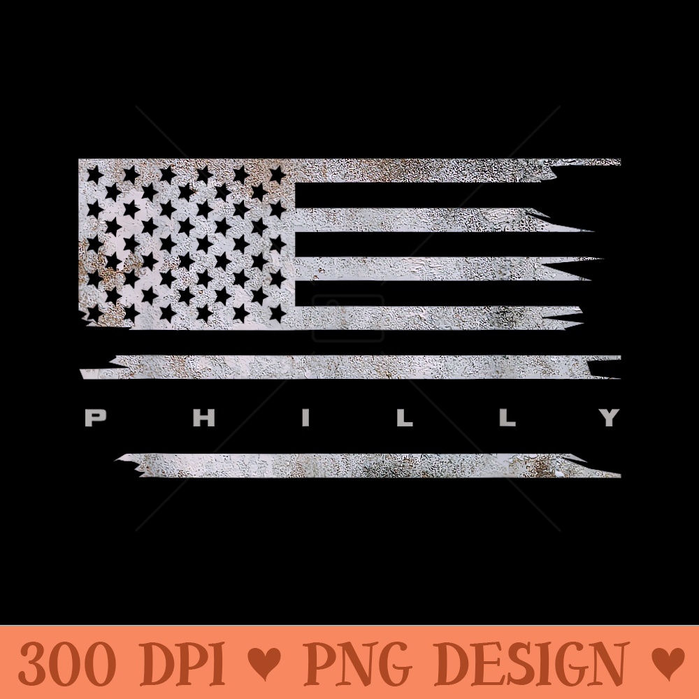 American Flag City of Philadelphia Philly - Design PNG templ | Inspire ...