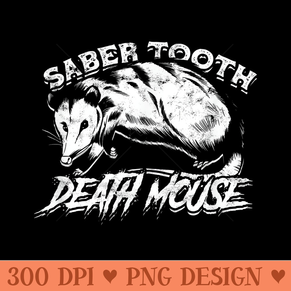 Saber tooth death mouse Opossum Marsupial Trash Cat - PNG Gr | Inspire ...