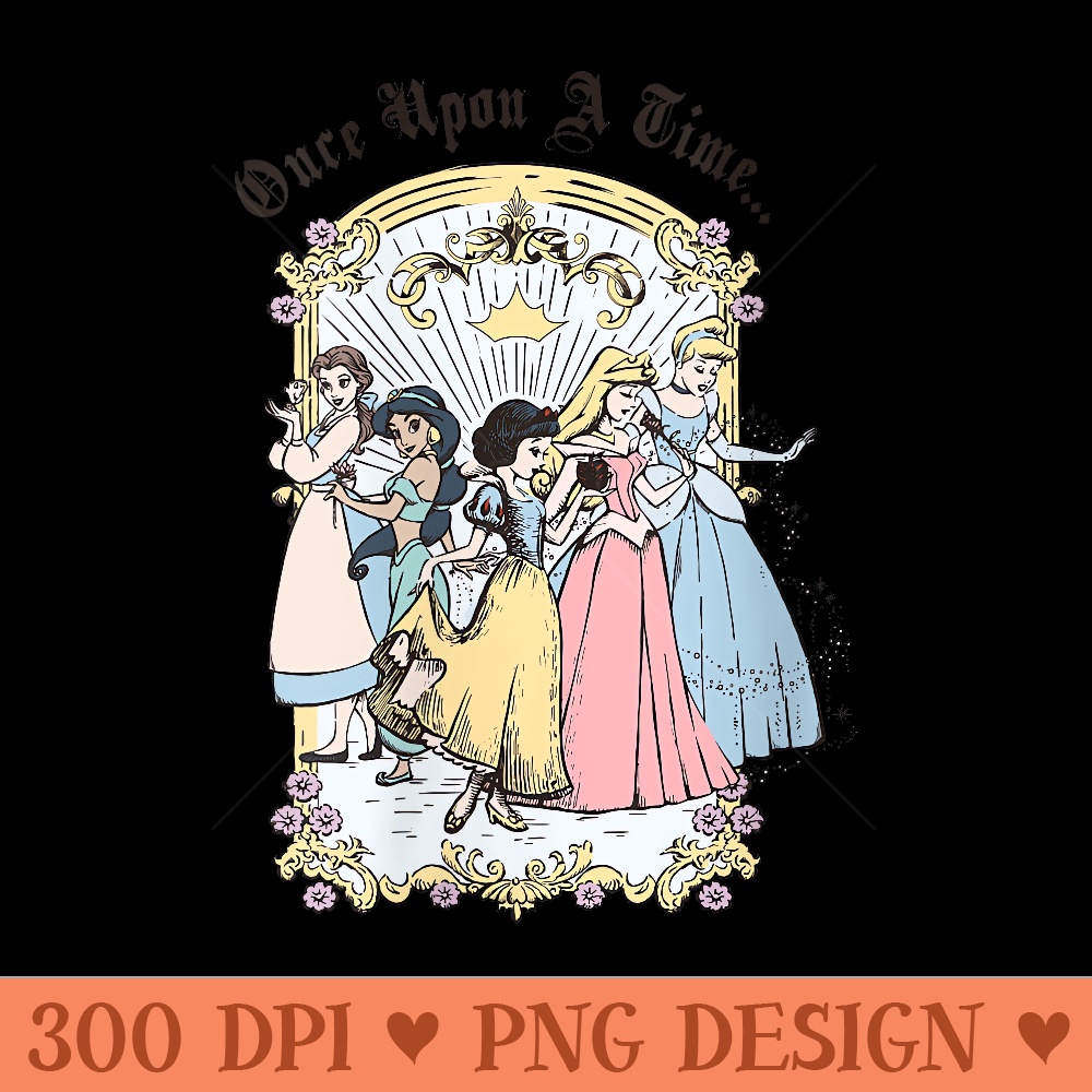 s Disney Princess Once Upon A Time Vintage Cartoon - Modern | Inspire ...