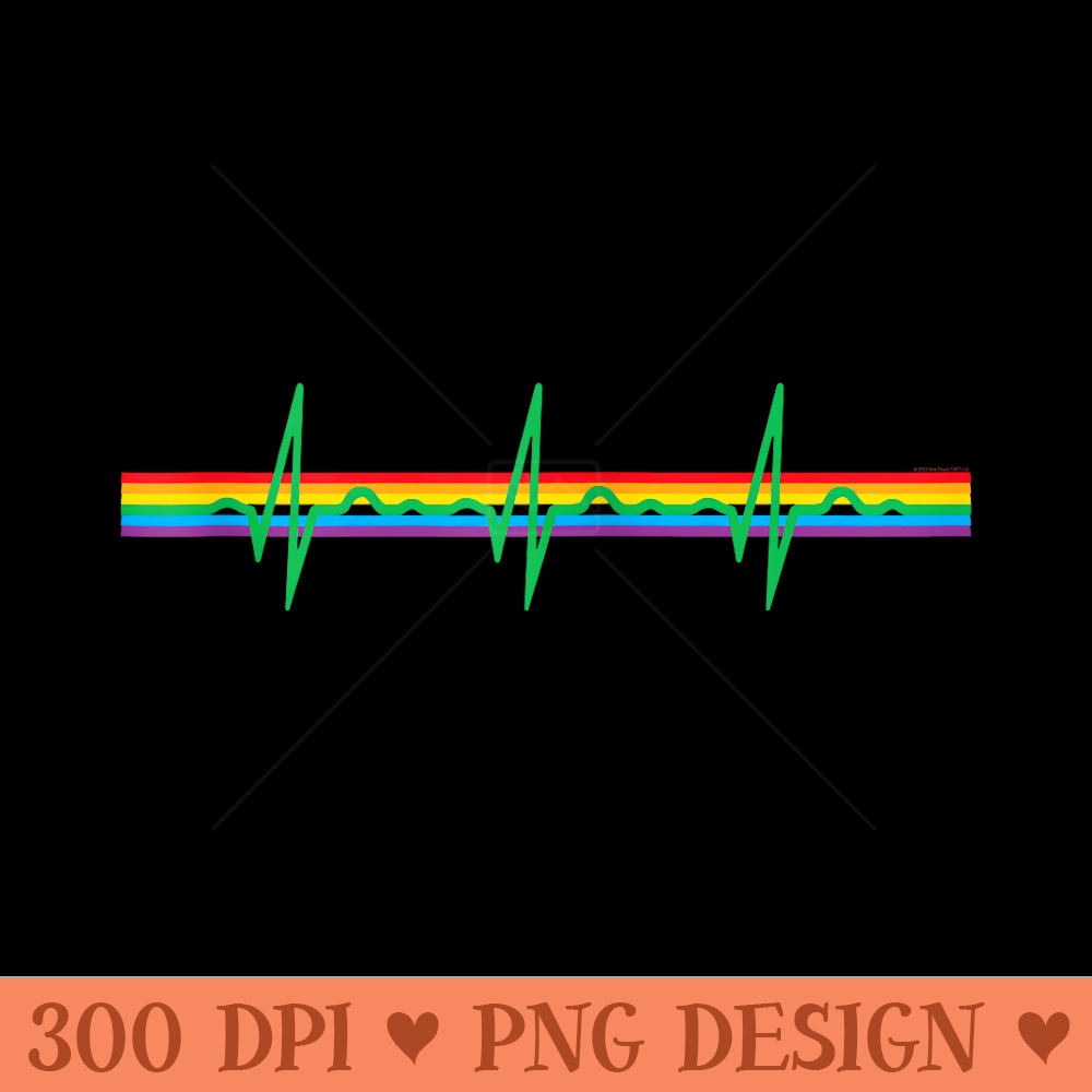 Pink Floyd Prism Heartbeat - Design PNG template | Inspire Uplift