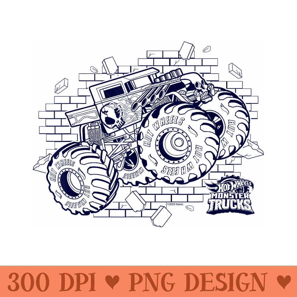 Hot Wheels Bone Shaker Monster Truck - Design PNG template | Inspire Uplift