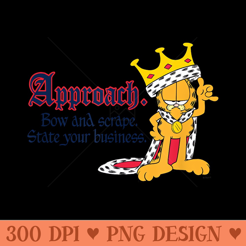 Garfield State Your Business - Ready To Print PNG Designs | Inspire Uplift