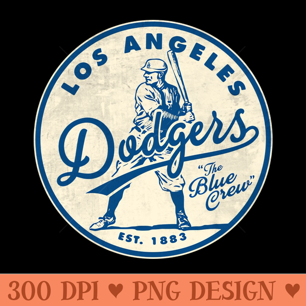 Old Style Los Angeles Dodgers SMALL by Buck - PNG Graphics | Inspire Uplift