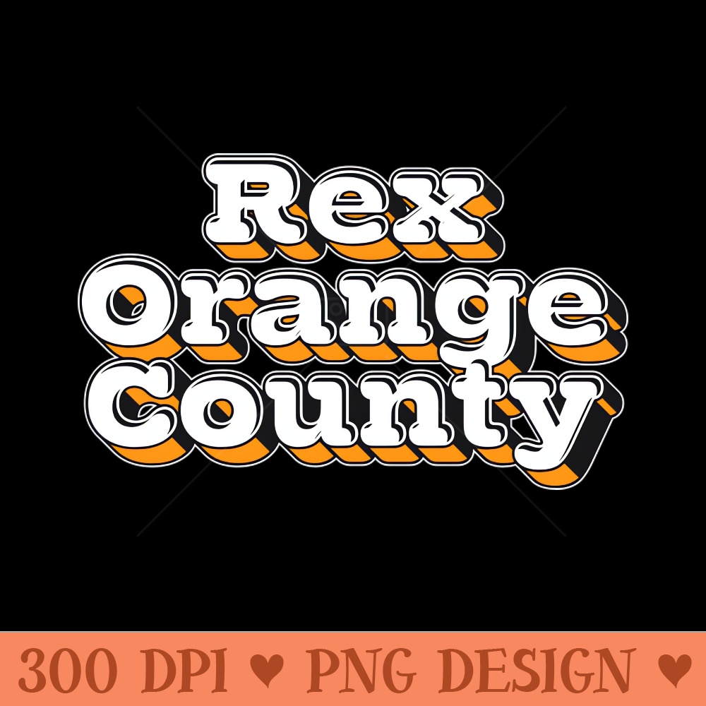 ReX OrangE CountY - PNG design assets | Inspire Uplift