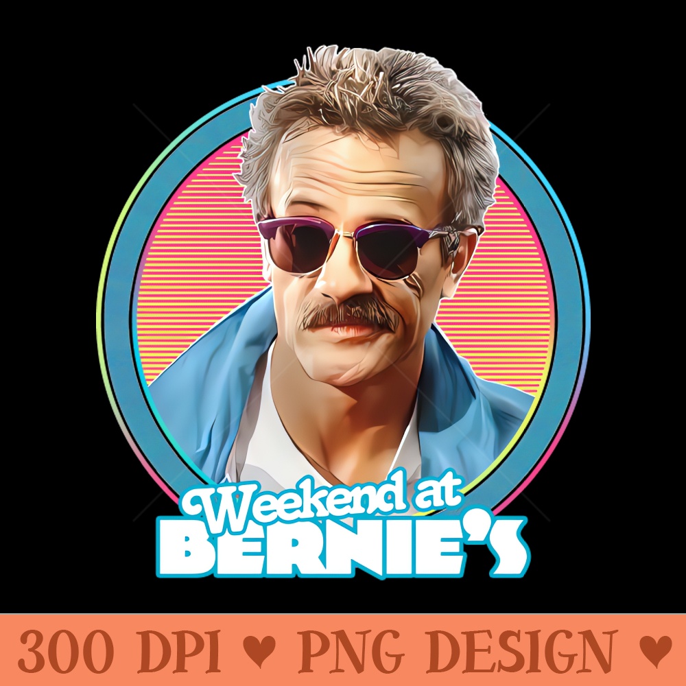 Weekend At Bernies 80s Retro Fan Design - Modern PNG designs | Inspire ...