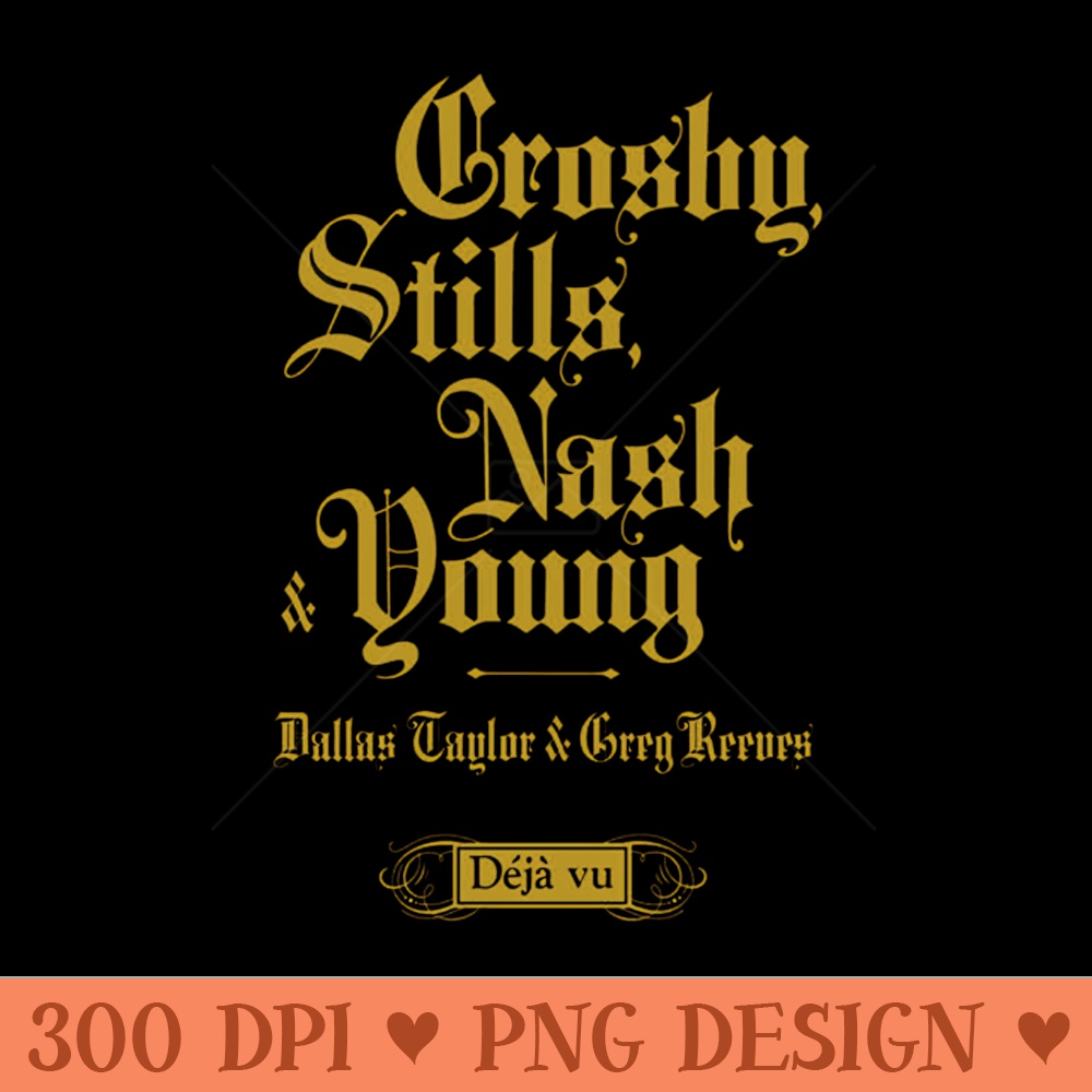 Crosby Stills Nash Young - Vector PNG Clipart | Inspire Uplift