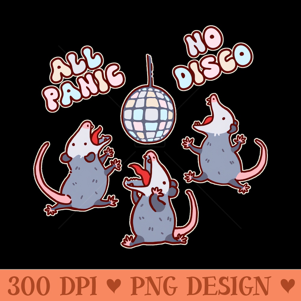 Possums screaming, all panic no disco - PNG Clipart | Inspire Uplift