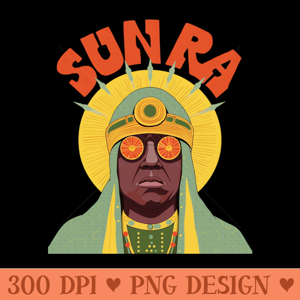 Sun Ra Original Psychedelic Design - PNG Clipart for Graphic | Inspire ...