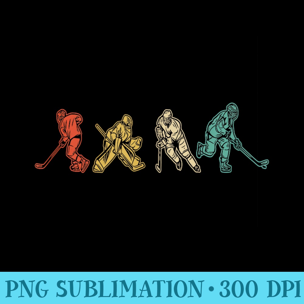 Classic Vintage Style Ice Hockey - Sublimation printables PN | Inspire ...