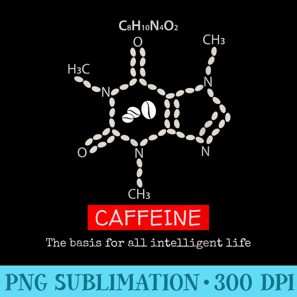 Caffeine Molecule Caffeine Molecule Coffee T - Free Transpar | Inspire ...