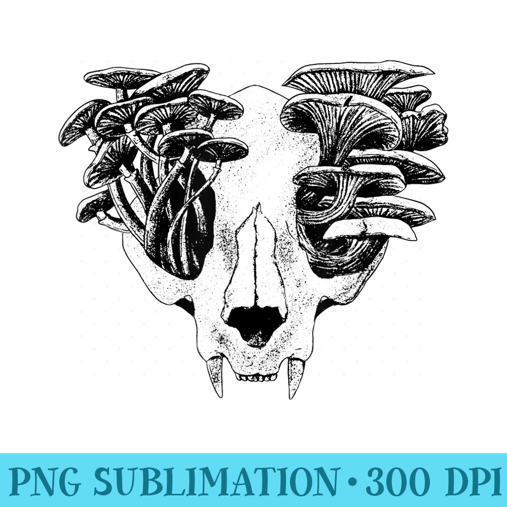 Gothic Skull Mushrooms Grunge Dark Fairycore Goth Goblincore | Inspire ...