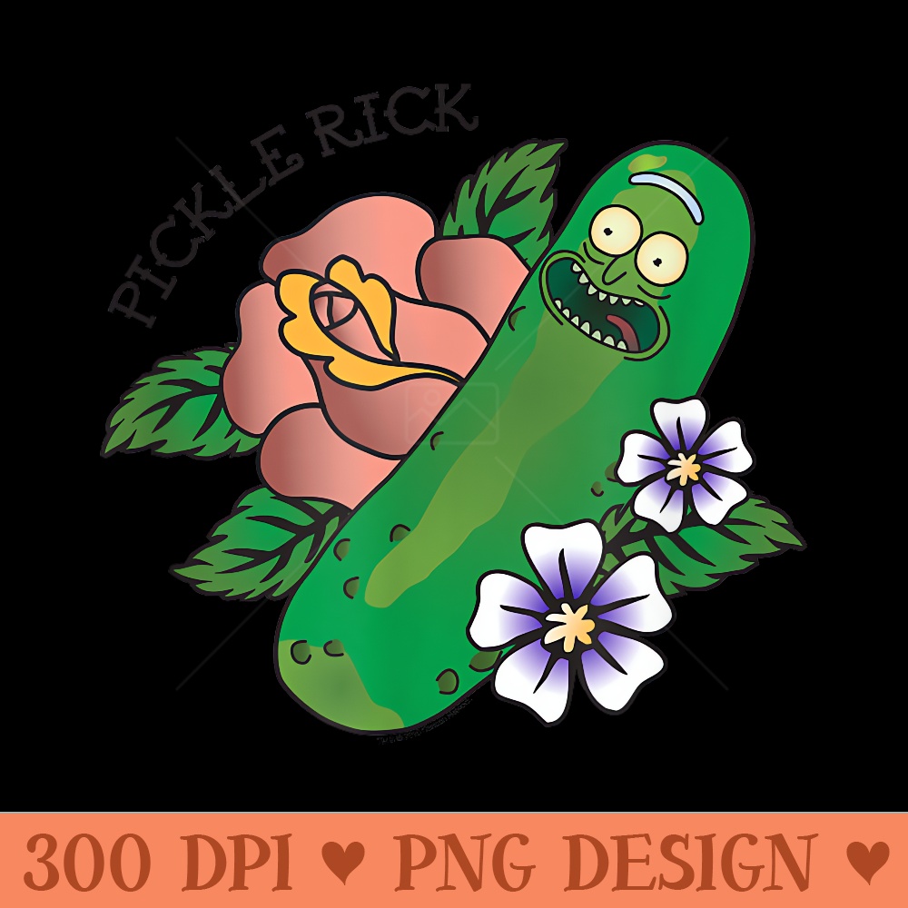 Rick and Morty Pickle Rick Tattoo T - Exclusive PNG designs | Inspire ...
