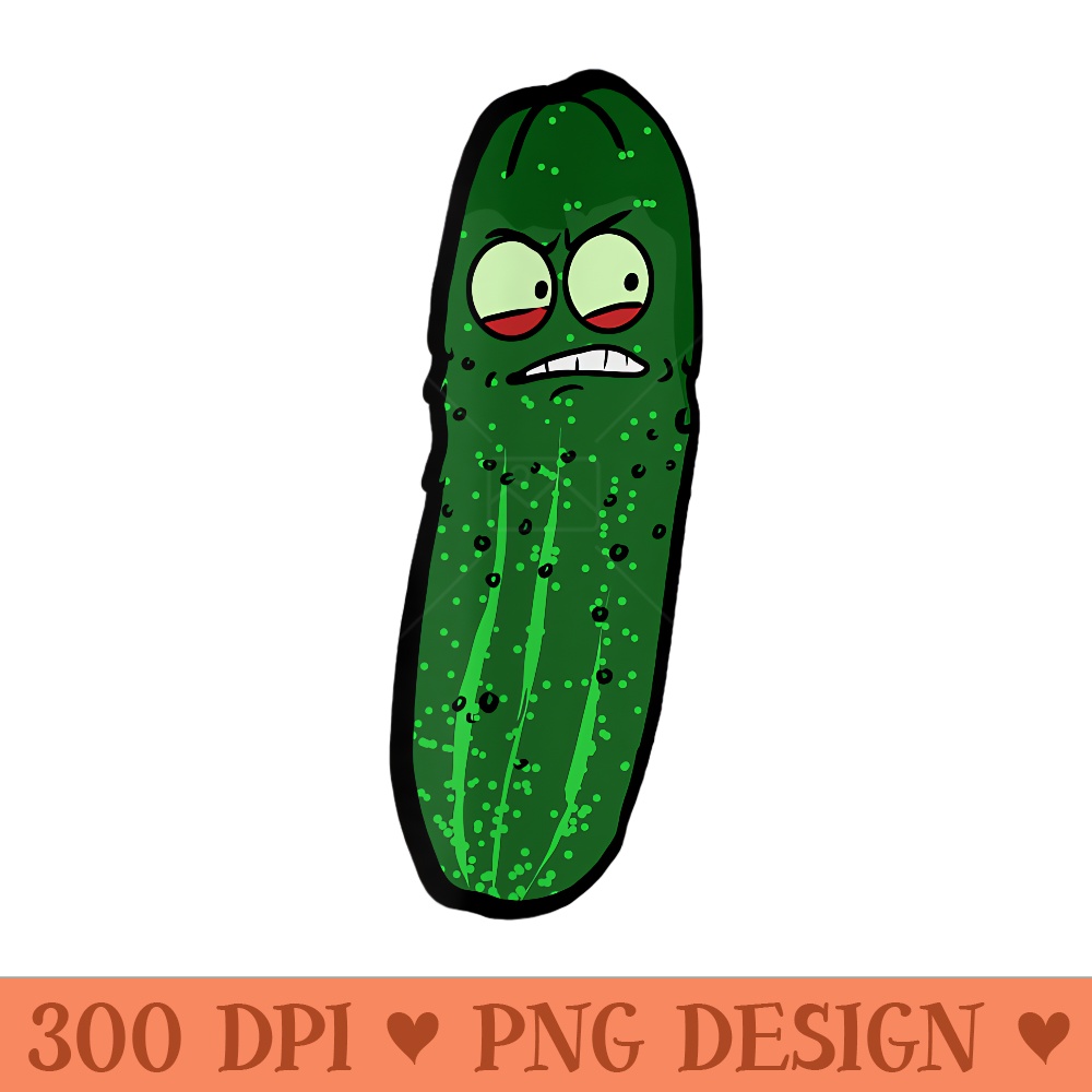 Funny Angry Pickle Face - PNG Prints | Inspire Uplift