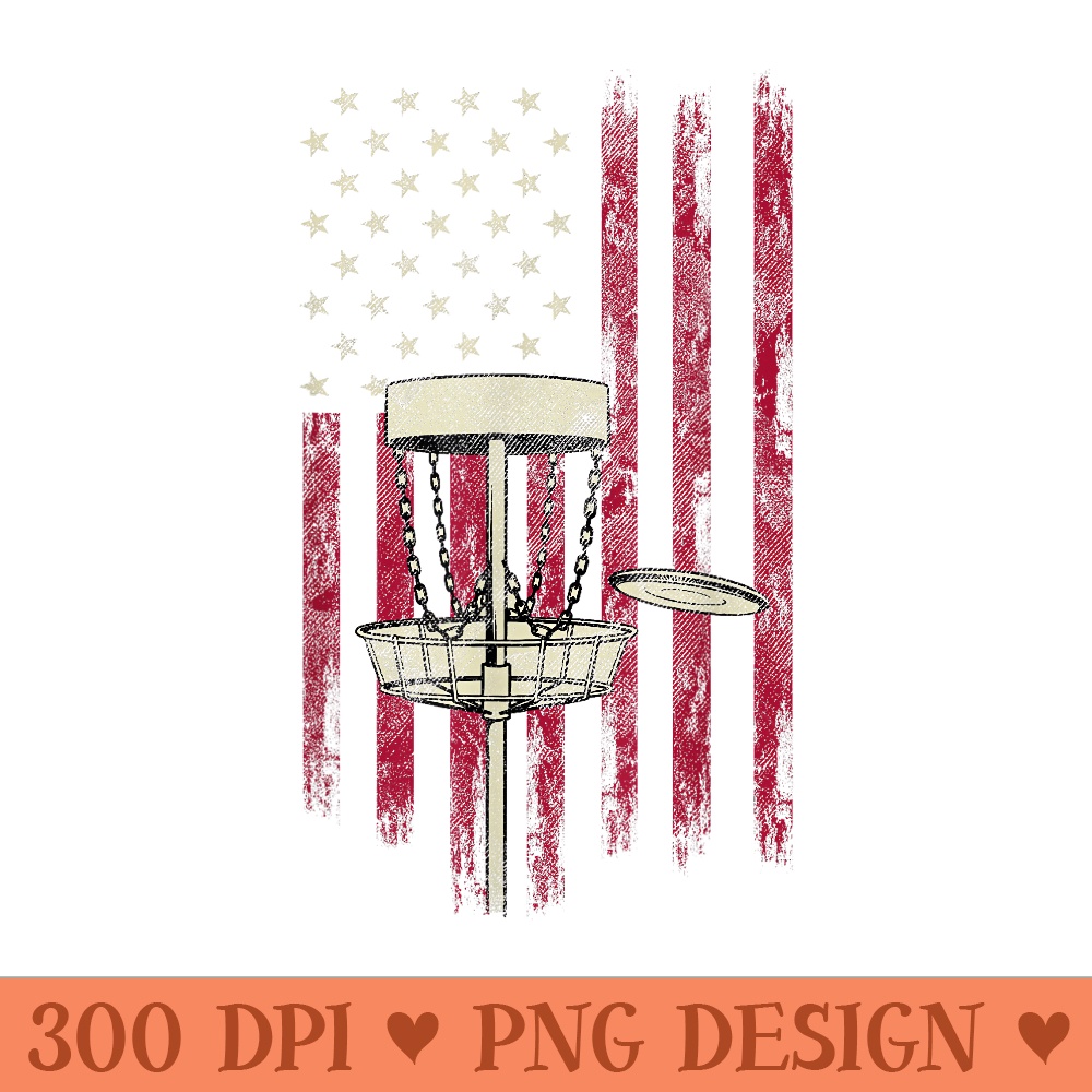 Disc Golf Vintage American Flag 4th Of July - High Resolutio | Inspire ...