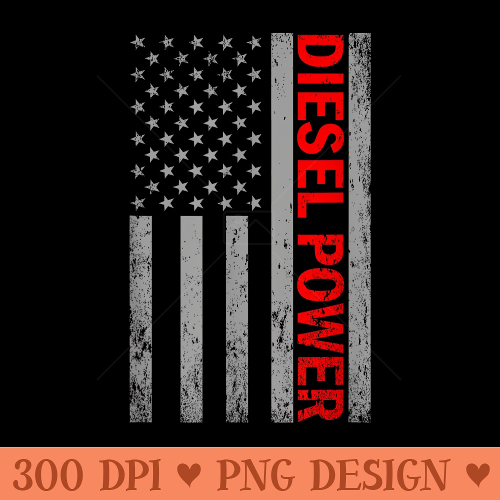 Diesel Power USA Flag Truck Turbo Brothers Mechanic - PNG Cl | Inspire ...