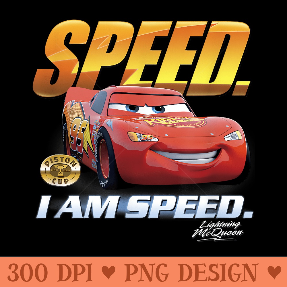 Disney Pixar Cars Lightning McQueen Speed I Am Speed - High | Inspire ...