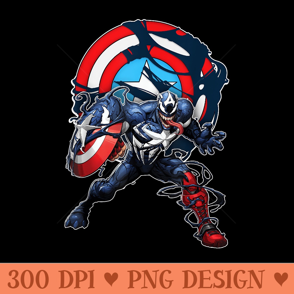 Marvel SpiderMan Maximum Venom Captain America Venomized - P | Inspire ...