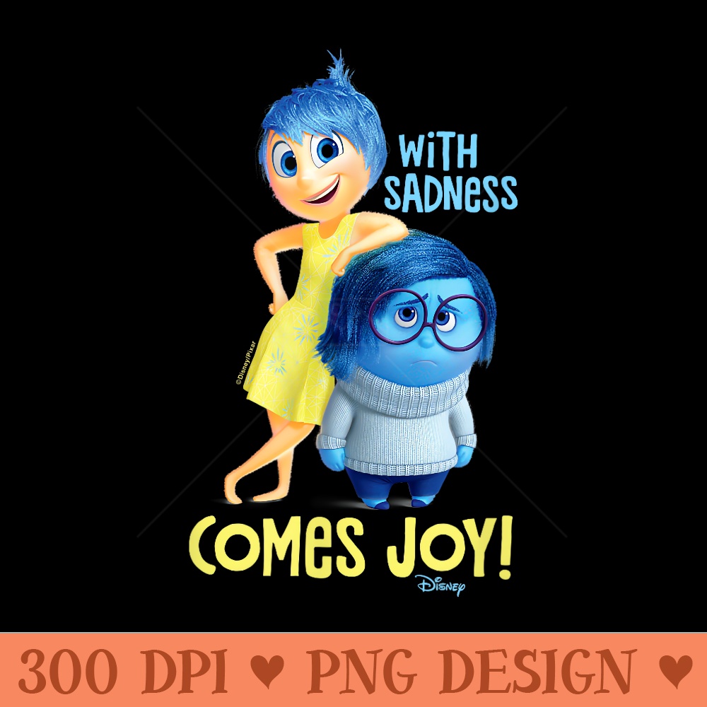 Inside Out With Sadness Comes Joy - PNG Clipart for Graphic | Inspire ...