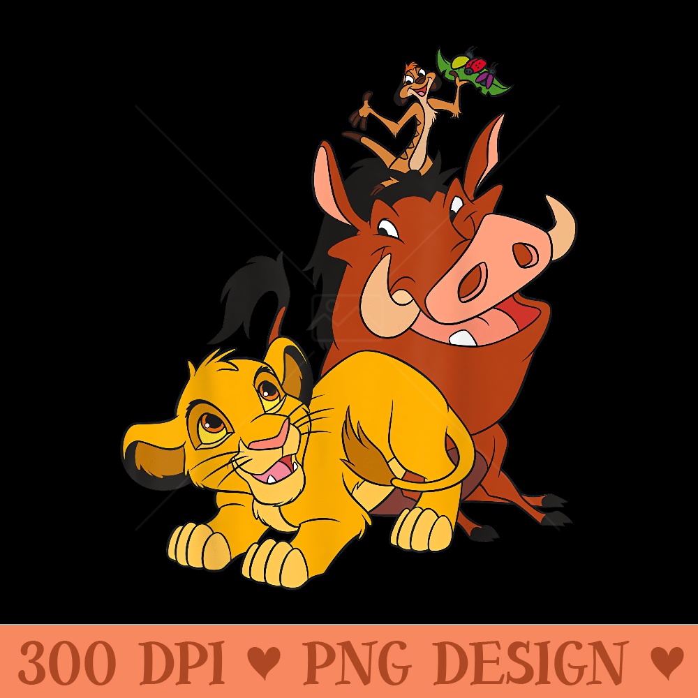 Disney The Lion King Young Simba Timon and Pumbaa T - High Q | Inspire ...