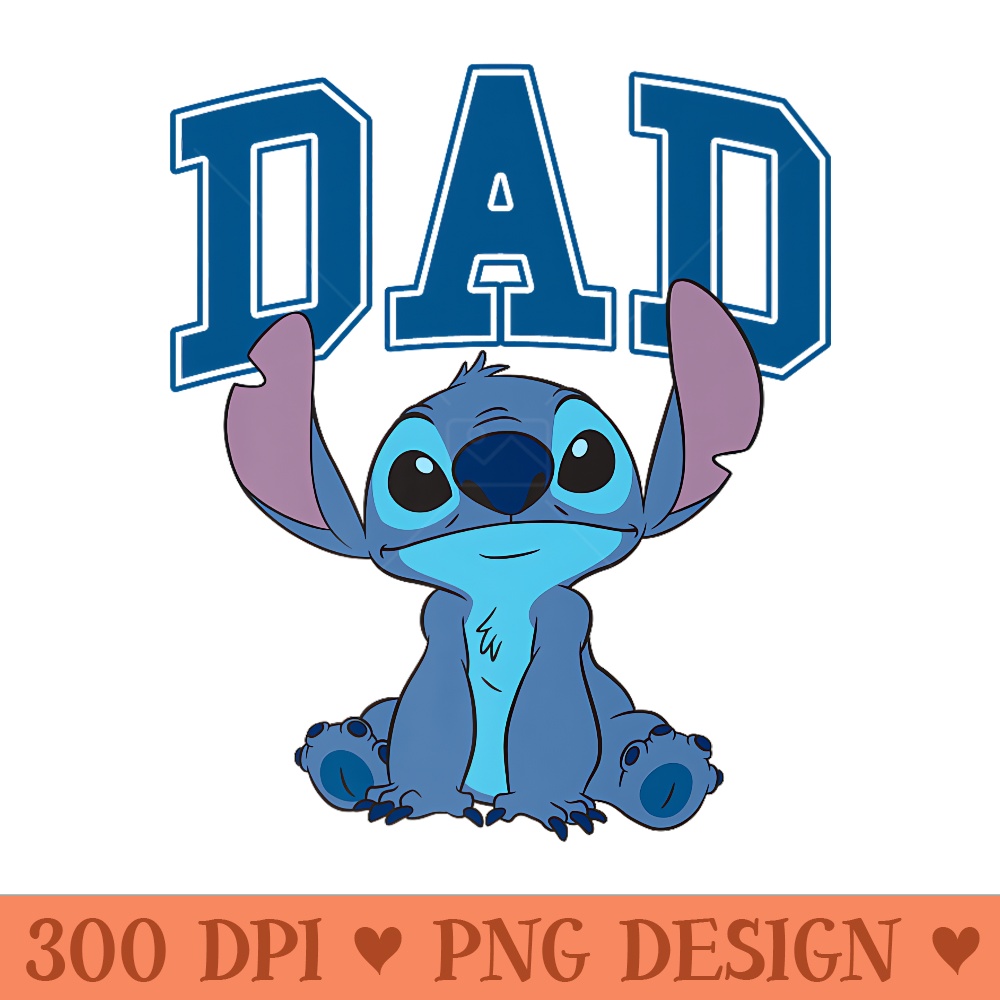 Disney Lilo Stitch Vintage Dad Cool Stitch Collegiate Logo P | Inspire ...