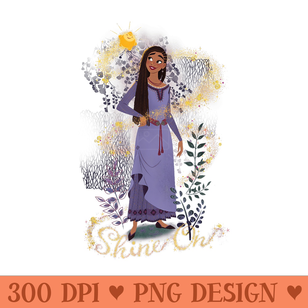 Disney Wish Asha and Star Shine On - PNG design assets | Inspire Uplift