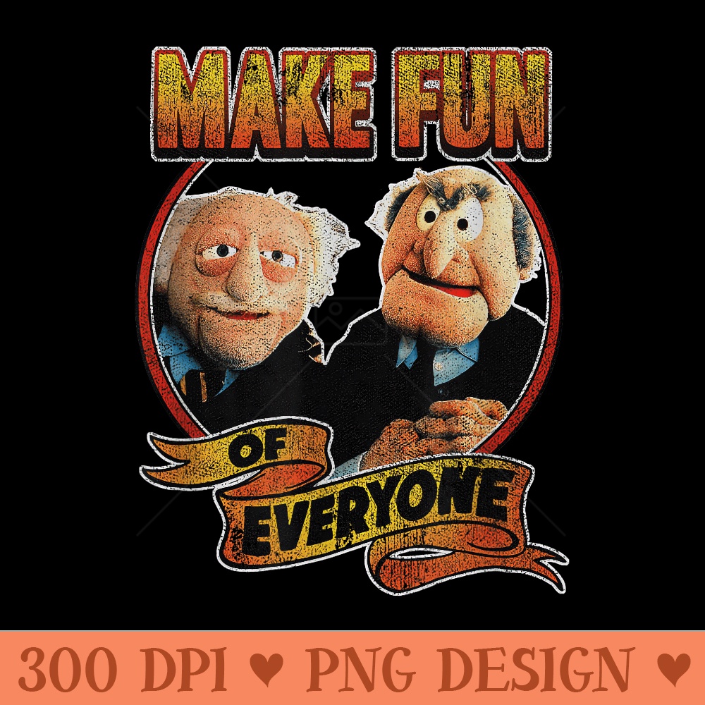 Disney The Muppets Make Fun Of Statler Waldorf Vintage Shot | Inspire ...